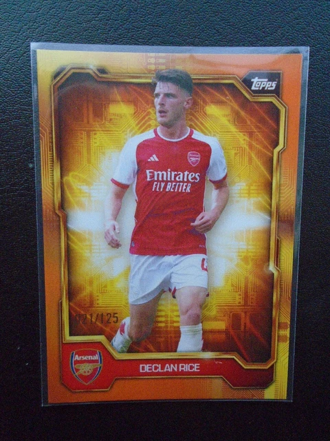 DECLAN RICE GOLDEN Future Topps Arsenal FC Fan Set 23-24 orange ...