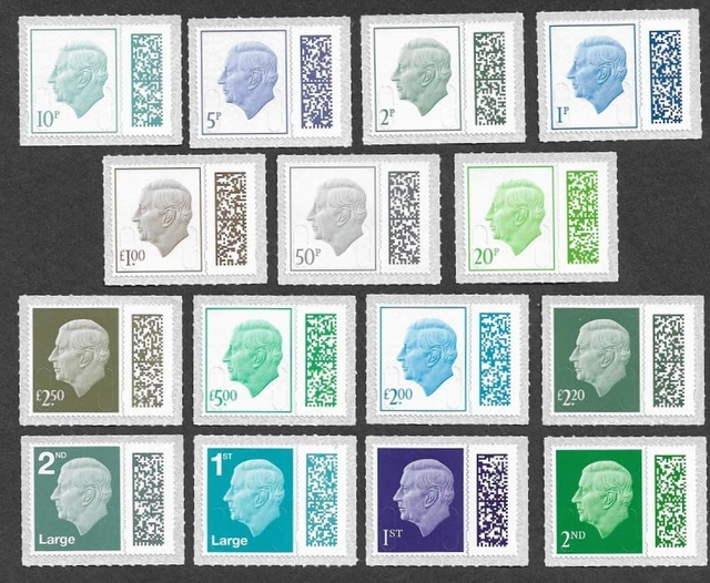 King Charles Iii New Definitives Set Complete Great Britain Mnh £34 95