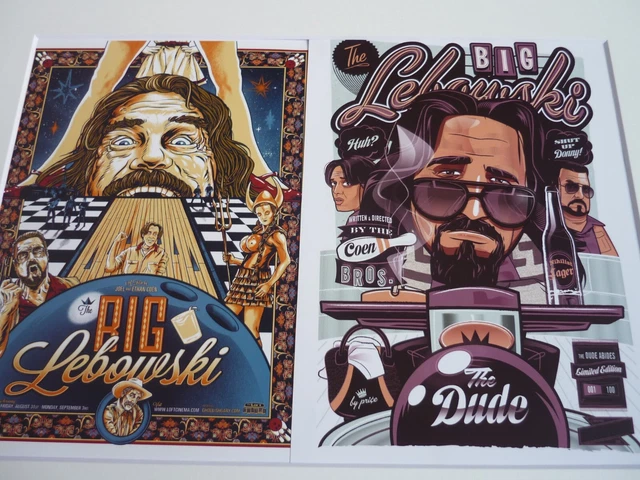 14X11 READY FRAME mount poster set the dude big lebowski 1998 jeff ...