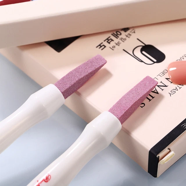 2 PIÈCES TAMPON de coupe-cuticules bâton de polissage des ongles EUR 7 ...