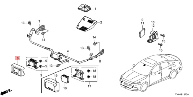 NEW GENUINE HONDA Front Bumper Distance Radar Cover Milliwave OE ...