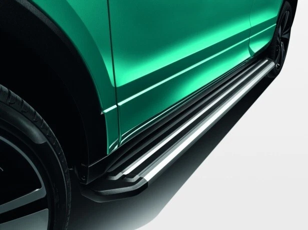 VW T-CROSS RUNNING Boards Side Steps Set Silver/Black GENUINE 2GM071691 ...