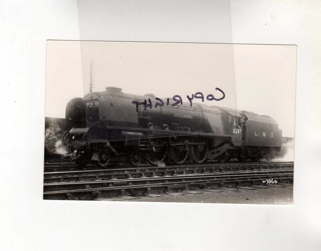 RAIL PHOTO LMS 462 Duchess 6247 Crewe north shed LNWR £2.69 - PicClick UK