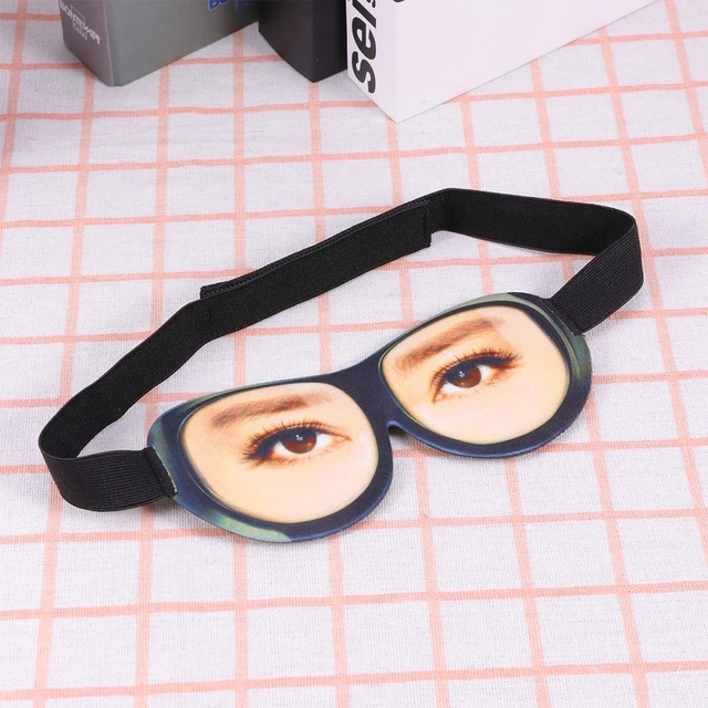 CREATIVE FUNNY GLASSES Eye Eyeshade 3D Stereoscopic Spoof Sleeping ...