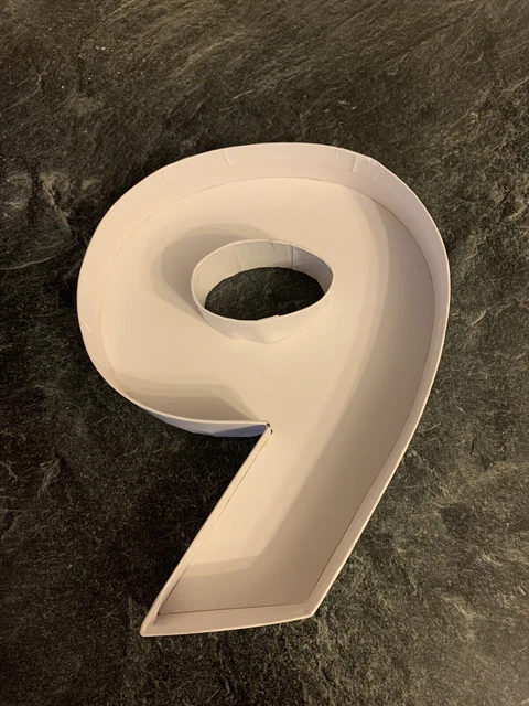 CARDBOARD FILLABLE NUMBERS £6.99 - PicClick UK