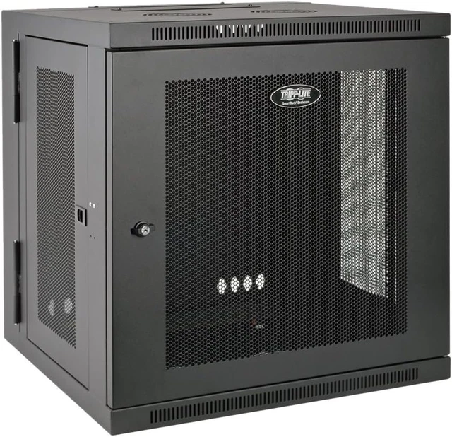 12U WALL MOUNT Rack Enclosure Server Cabinet, Hinged Back, 24.5 In ...