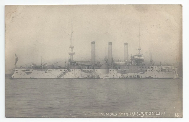 USS BROOKLYN ARMOURED Cruiser US Navy RP PC EUR 13,99 - PicClick IT
