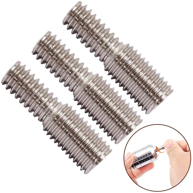 STAINLESS STEEL DOUBLE Ended Screws Adapter 7mm to 6mm Bolt Thread ...