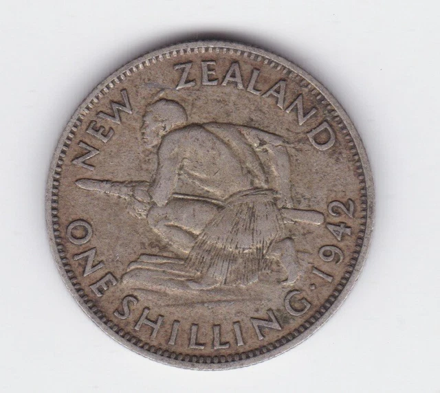 1942 NEW ZEALAND NZ Shilling Silver Coin E-766 EUR 25,23 - PicClick FR