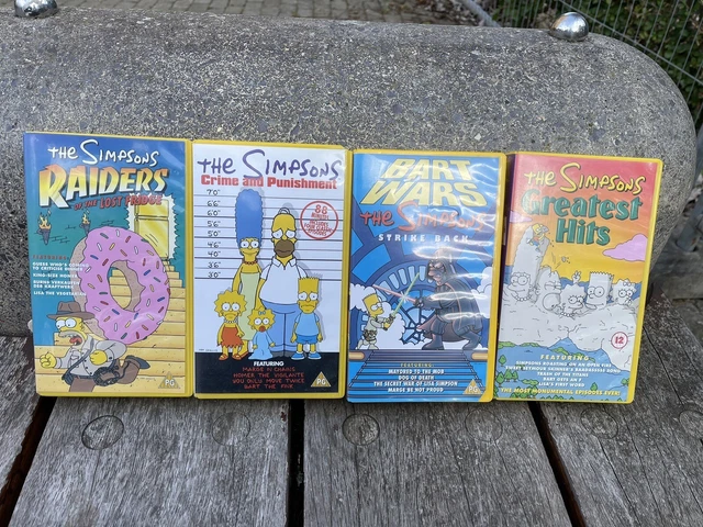 THE SIMPSONS VHS Video Tapes Retro Vintage Rare Bart Wars, Crime ...