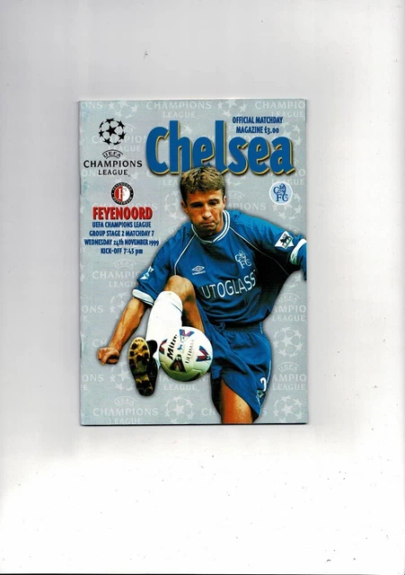 CHELSEA V FEYENOORD Champions League Football Programme 1999/00 £3.00 ...
