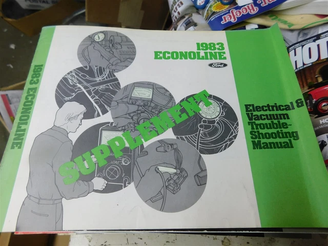 1983 FORD ECONOLINE Evtm Eléctrico En Tienda Manual Suplemento EUR 9,75 - PicClick FR