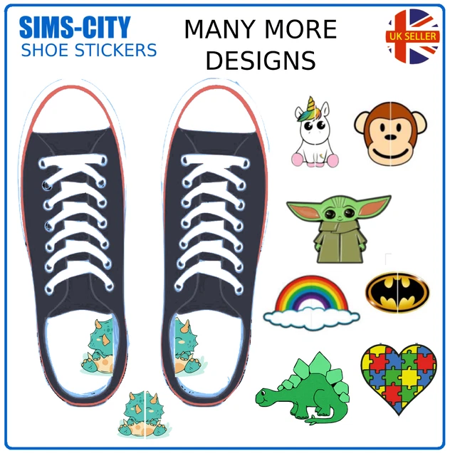BACK TO SCHOOL Left And Right Stickers Kids Shoe Trainer Insert Sole ...
