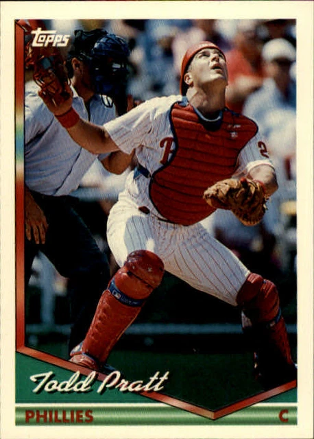 1994 TOPPS PHILADELPHIA Phillies carte de baseball #597 Todd Pratt EUR ...