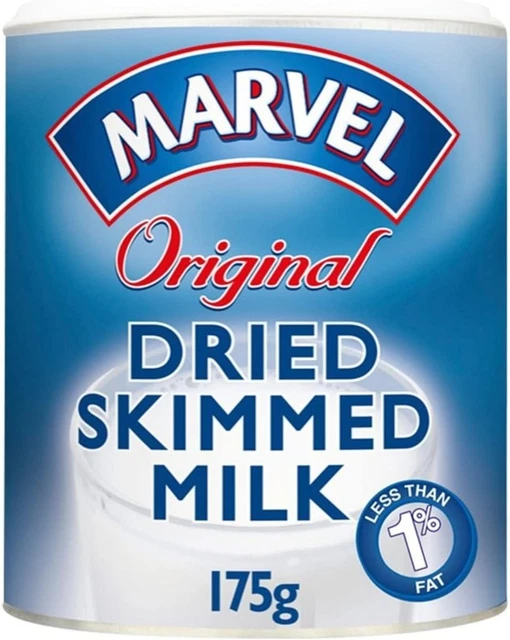 MARVEL ORIGINAL DRIED Skimmed Milk Powder 175g Pack Of 3 £75.57 ...