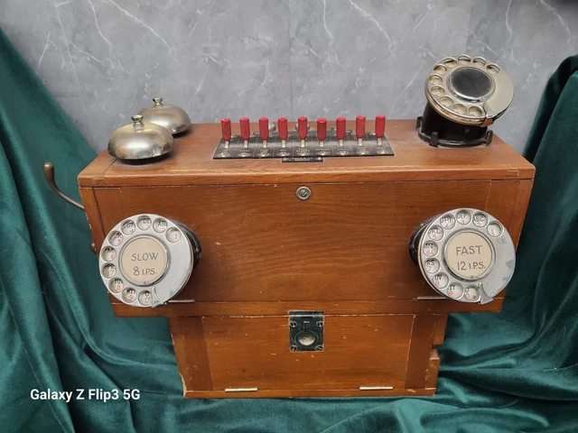 RARE ANTIQUE' ENGINEERS Operators phone Speed Tester 1930s £250.00 ...