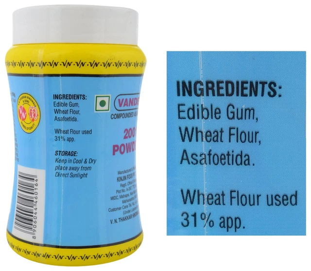 RSINC VANDEVI BISAGRA Asafoetida Polvo 50g X 2 Piezas (100g) Para ...