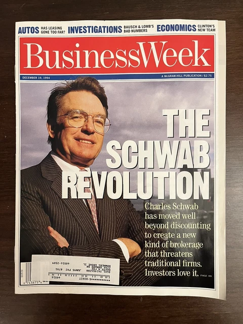 BUSINESS WEEK MAGAZINE December 1994 Charles Schwab Discount Broker ...