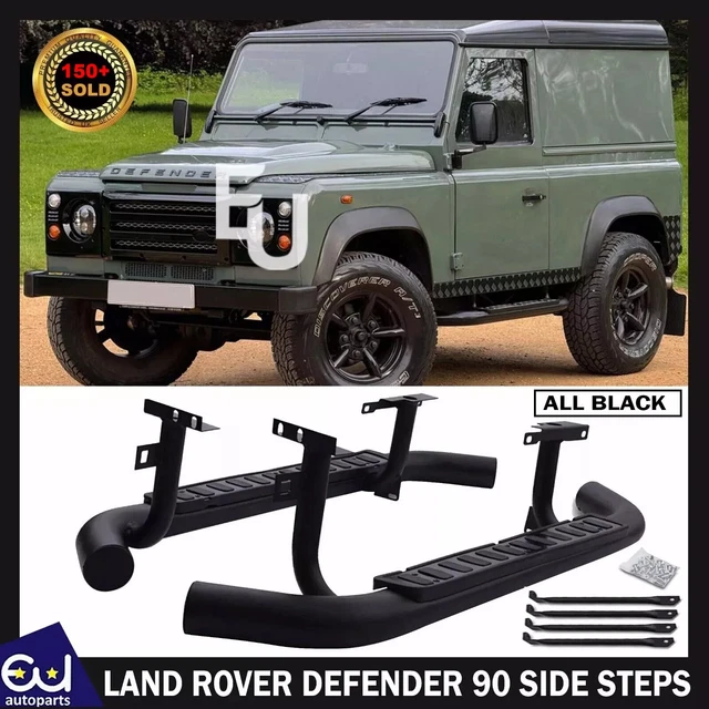 SIDE STEPS RUNNING Board For Land Rover Defender 90 L316 Fire & Ice ...