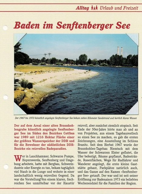 BADEN IM SENFTENBERGER See zu DDR Zeiten - DDR Infokarte EUR 1,00 ...