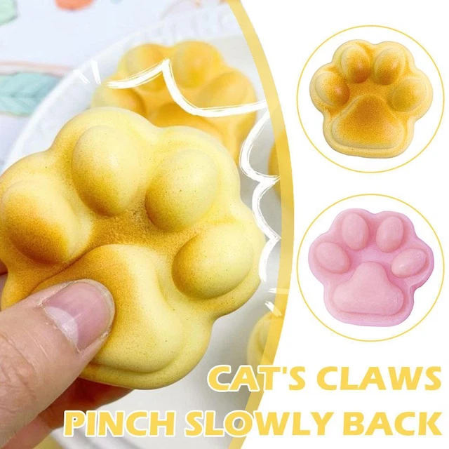 FIDGET TOY MINI Kawaii Cat Paw Small Cat Paw Cute Pink Cat Foot Squeeze ...