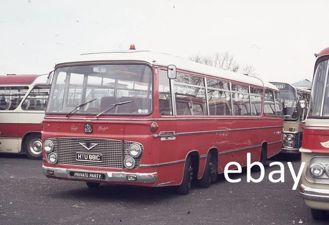 ORIGINAL 35MM BUS SLIDE HTU881C BEDFORD VAL WITH DUPLE VEGA MAJOR BODy ...