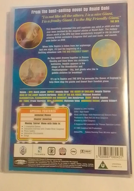 THE BFG BIG Friendly Giant DVD 1989 Kids Movie NEW David Jason £4.99 ...
