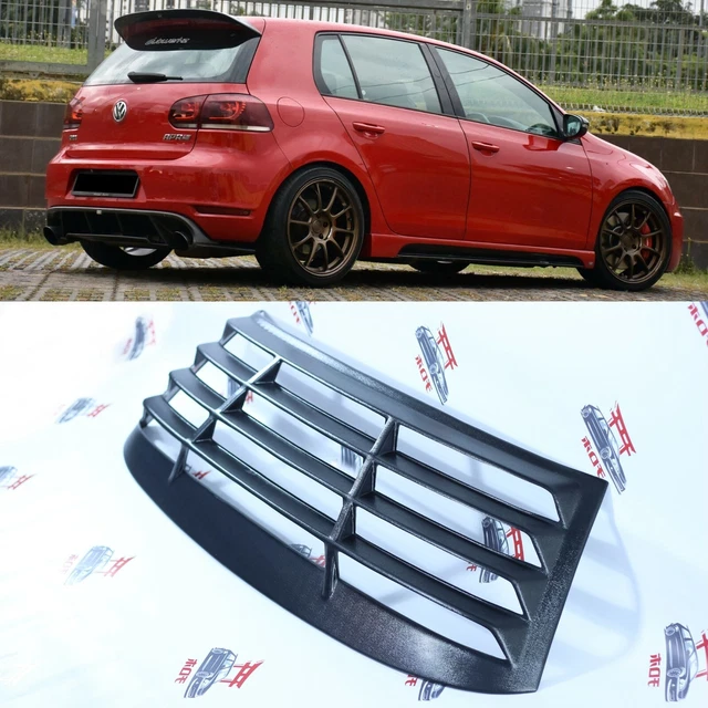 VW GOLF MK6 GTI Window Louver Spoiler Sun Shade Cover 3/5 Doors ABS ...