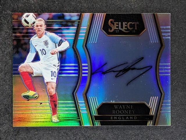 2017-18 PANINI SELECT WAYNE ROONEY On-card Auto Silver Signatures #SS ...