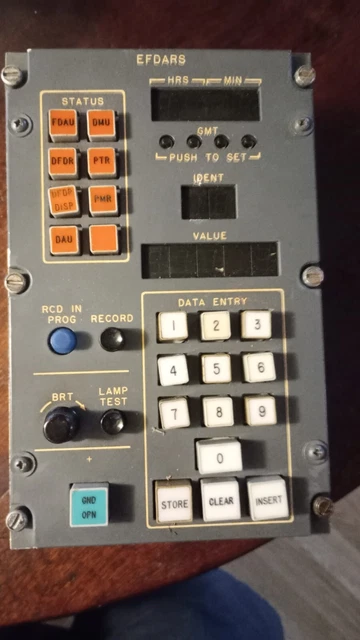BOEING 747 EFDARS Flight Data Entry Panel £79.99 - PicClick UK