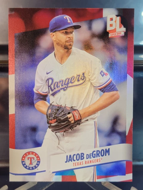 2024 TOPPS BIG League #293 Jacob DeGrom feuille rouge super rare Texas Rangers EUR 13,79 ...