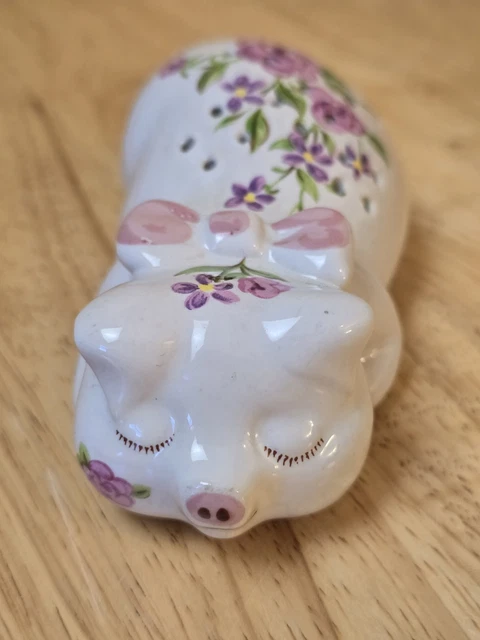 VINTAGE 1978 AVON Ceramic "Pomander Pig Potpourri Holder" by Ceramarte ...