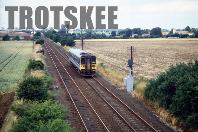 35MM COLOUR SLIDE BR British Railways DMU Class 153 153376 Metheringham ...