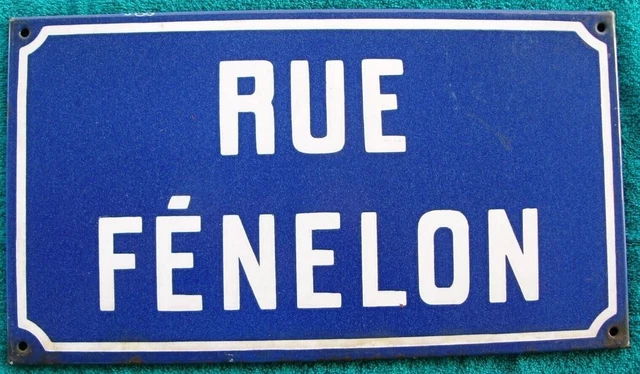 ANCIENNE PLAQUE DE rue émaillée Rue FENELON ( dit le cygne de Cambrai ) Lille 59 EUR 30,00 ...