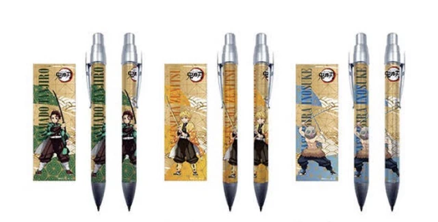 3 DEMON SLAYER Mechanical Pens Kamado Tanjiro Agatsuma Zenitsu Sukuhei ...