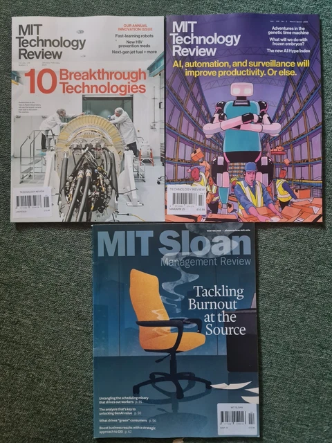 MIT MAGAZINES X3 MIT Sloan Winter 2025 + MIT Technology Review 2025 x2 ...