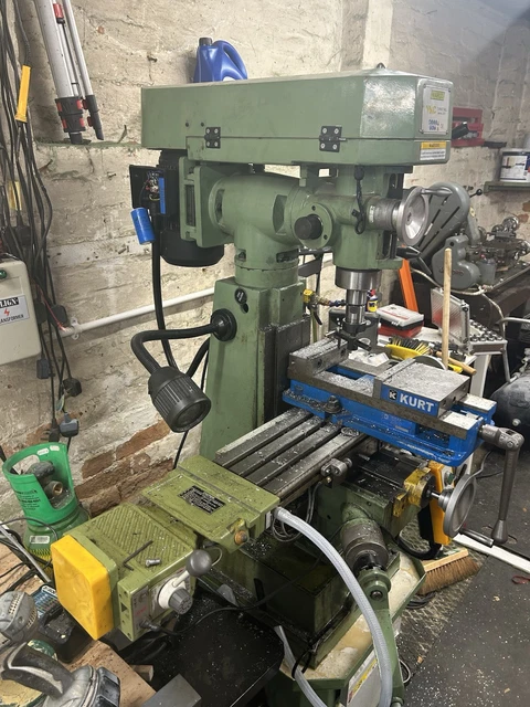 WARCO VMC TURRET Milling Machine, Single Phase, DRO, coolant and power ...
