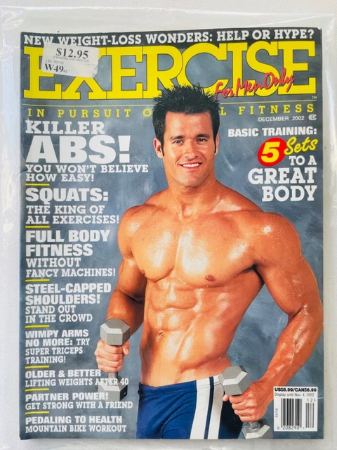 EXERCISE FOR MEN Only Fitness Magazine December 2002 Alexis Twins (Rare ...