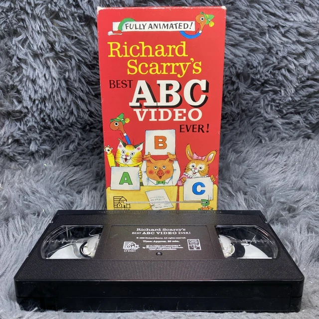 RICHARD SCARRY'S BEST ABC Video Ever VHS Tape 1989 Fully Animated ...