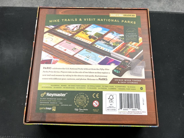 PARKS BOARD GAME FIRST EDITION COMPLETE! Fifty-Nine Parks Keymaster ...