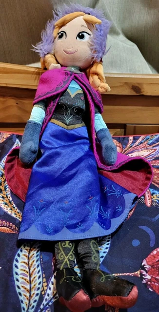 DISNEY STORE PRINCESS Anna Frozen Plush Soft Toy Collectable 18 Inch ...