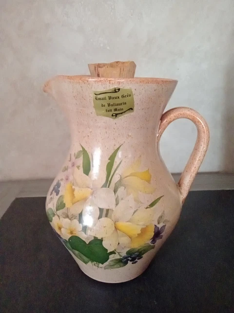 PICHET RAFRAICHISSEUR EMAIL Vieux Grès de VALLAURIS Fait Main EUR 3,00 - PicClick FR