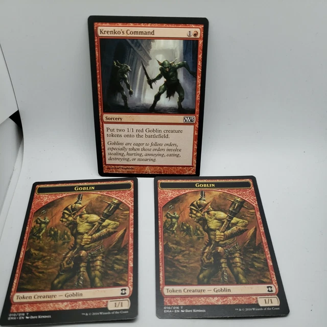 KRENKO'S COMMAND X1 + Goblin Token x2 - Magic 2013 Core Set - MTG ...