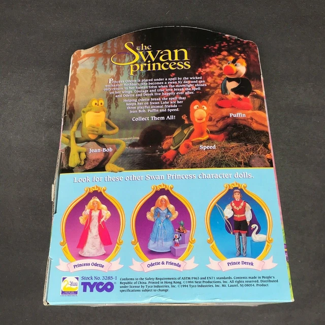 JEAN-BOB PLUSH FROG The Swan Princess Odette Friend Tyco Swan Lake NRFB ...