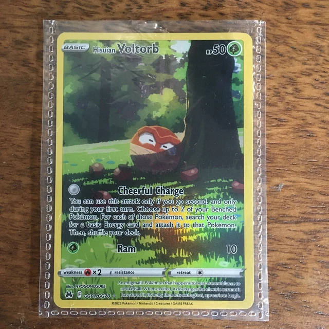 POKÉMON TCG HISUIAN Voltorb Crown Zenith: Galarian Gallery GG01/GG70 ...