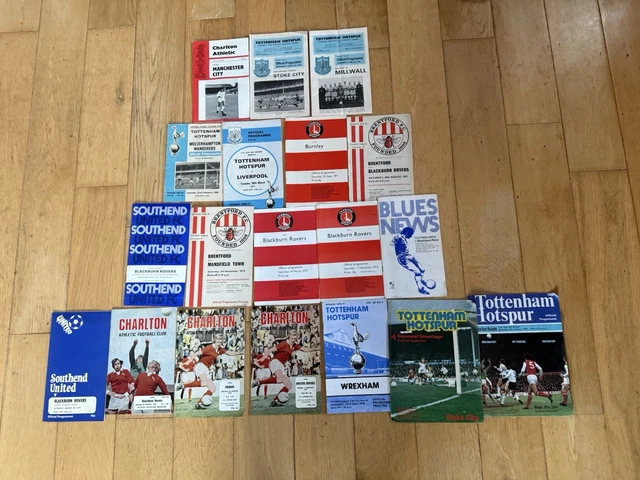 19 X LONDON/SE football Programmes 1966-1979 Brentford Charlton ...