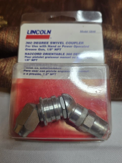 LINCOLN 360 DEGREE Swival Coupler NOS New Model 5848 Hand or Power ...