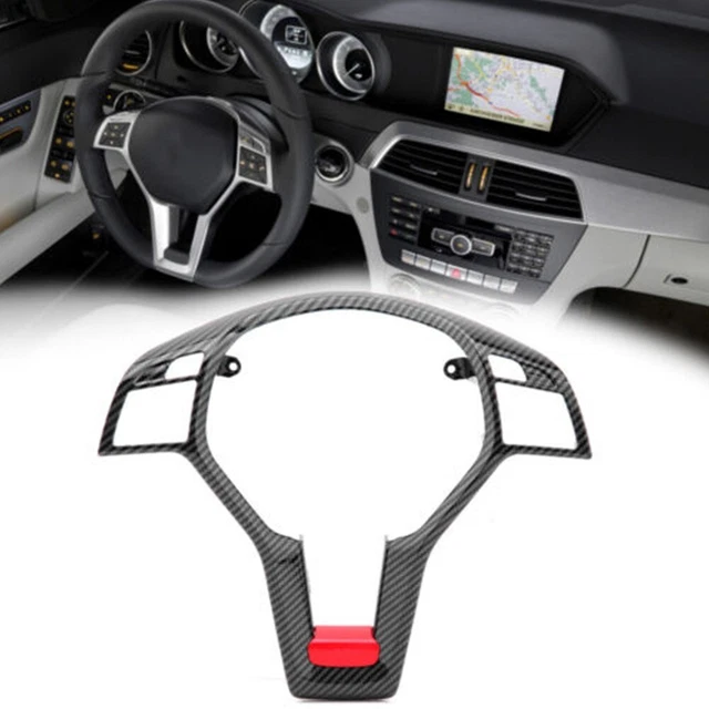 HOUSSE DE GARNITURE de volant en fibre de carbone accrocheuse pour Mercedes CLS EUR 53,22 ...