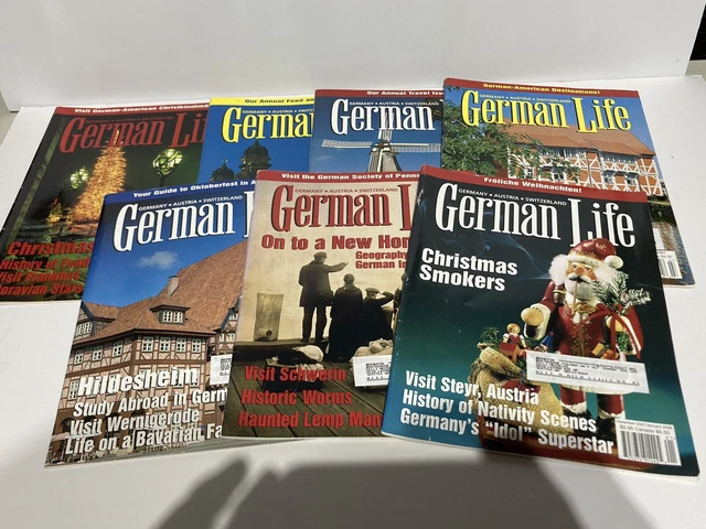 GERMAN LIFE MAGAZINE Lot of 7 COMPLETE YEAR 2007 Germany CHRISTMAS ...