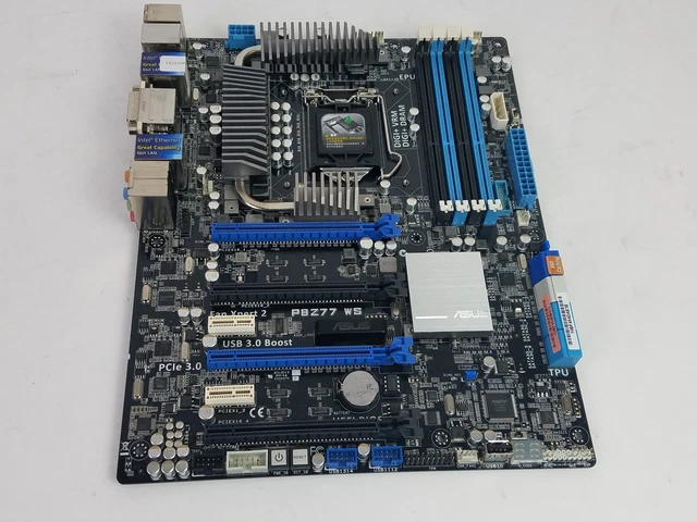 ASUS P8Z77 WS Intel LGA 1155 DDR3 SDRAM Desktop Motherboard w/ I/O shield £149.05 - PicClick UK
